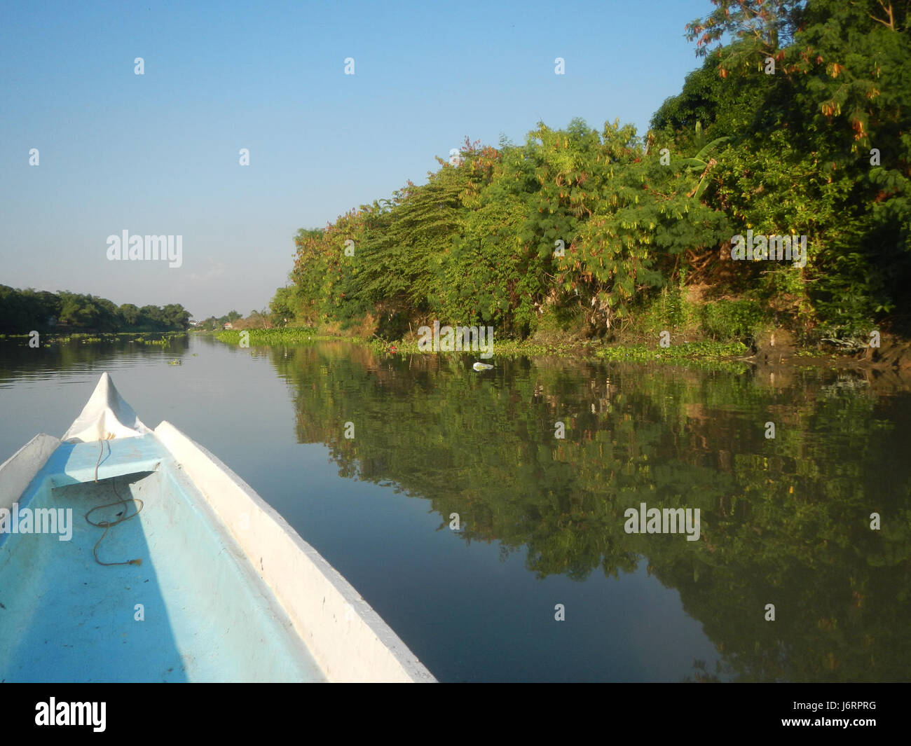 This image depicts the riverside districts in the towns of Calumpit and ...