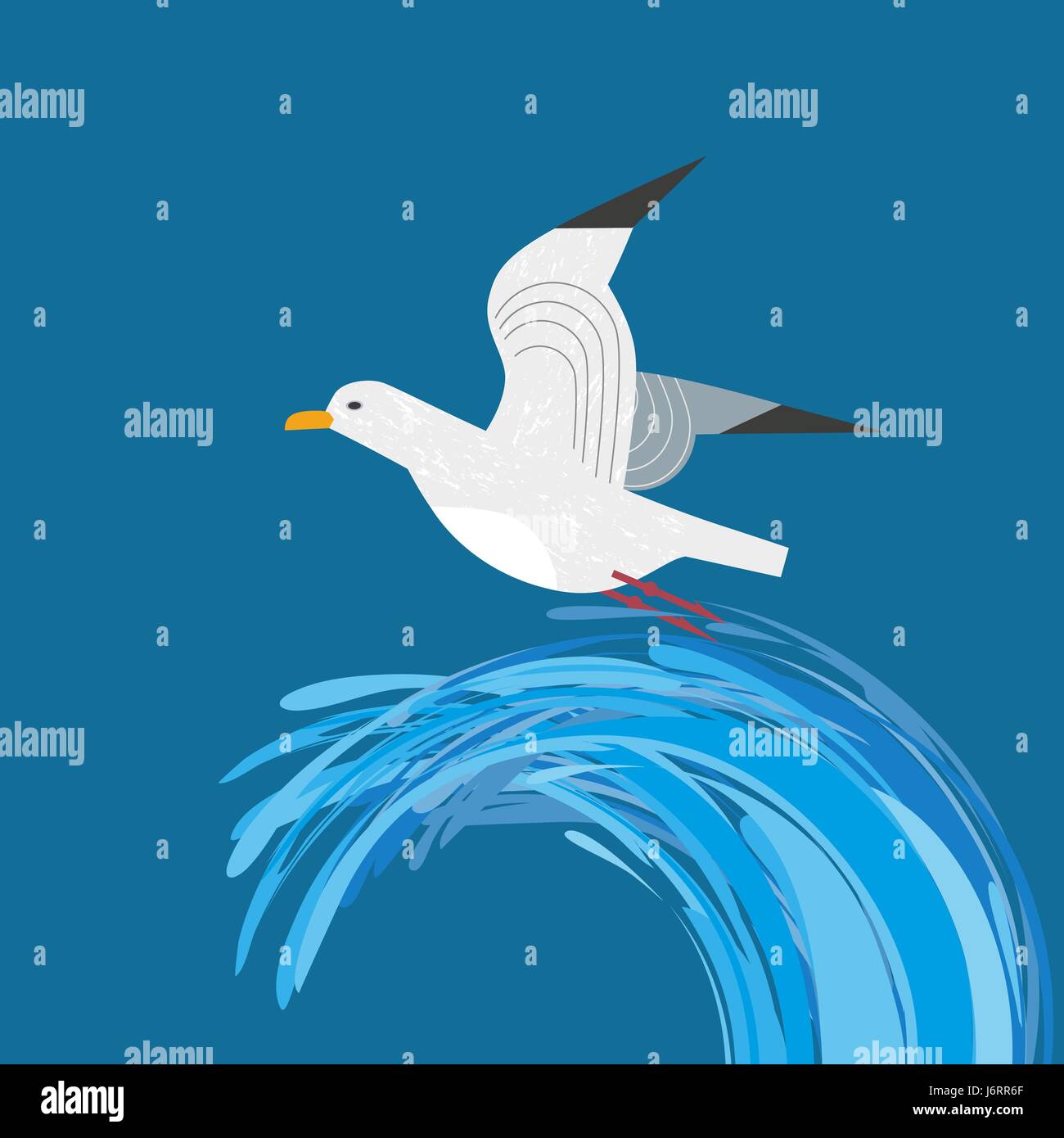 Sea gull icon Stock Vector Image & Art - Alamy