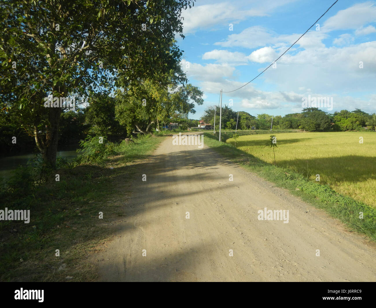 The scene in Talampas, Bustos, Bulacan, shows traditional rural ...
