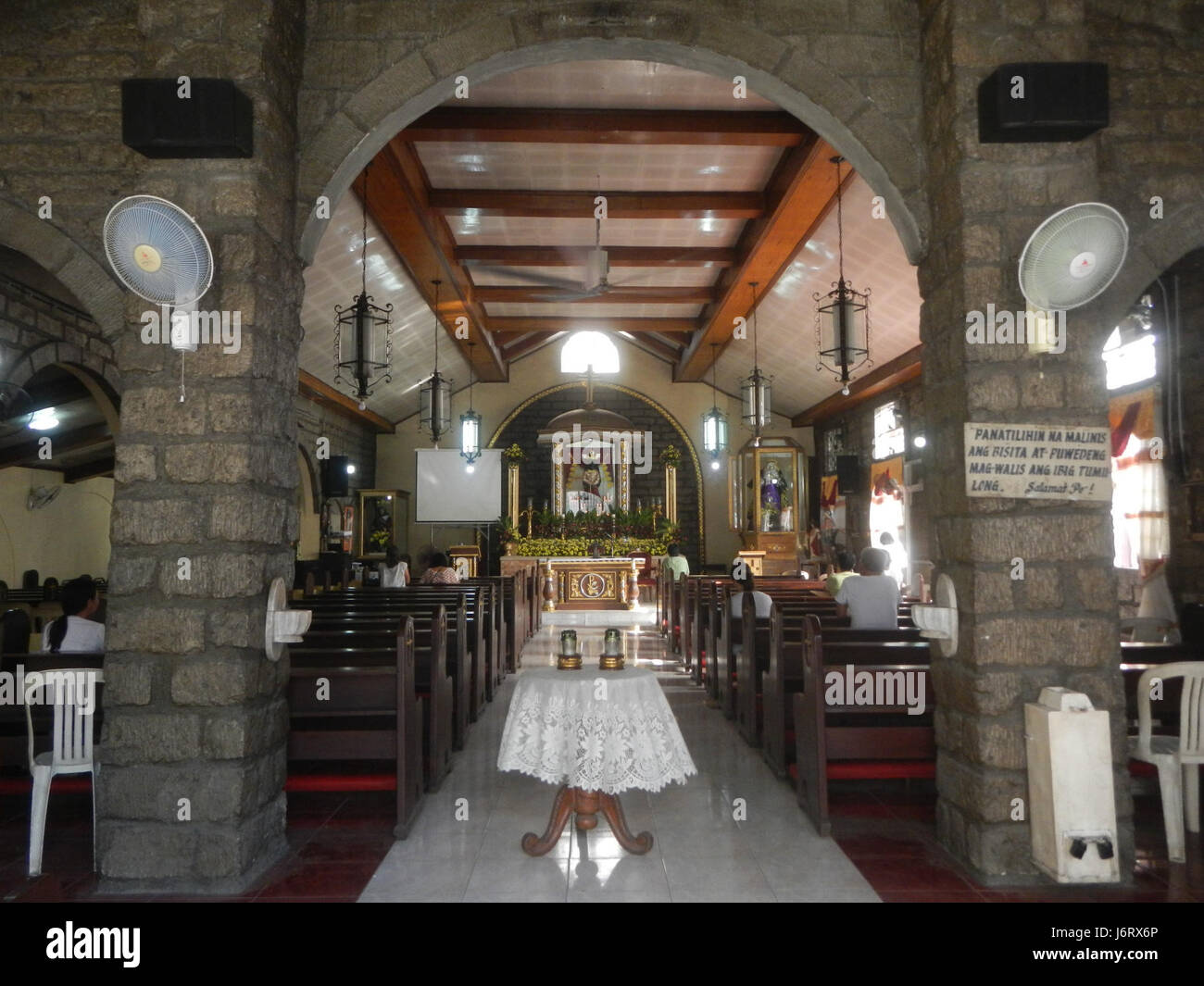 A photograph capturing landmarks in the Poblacion area of Lumbac ...