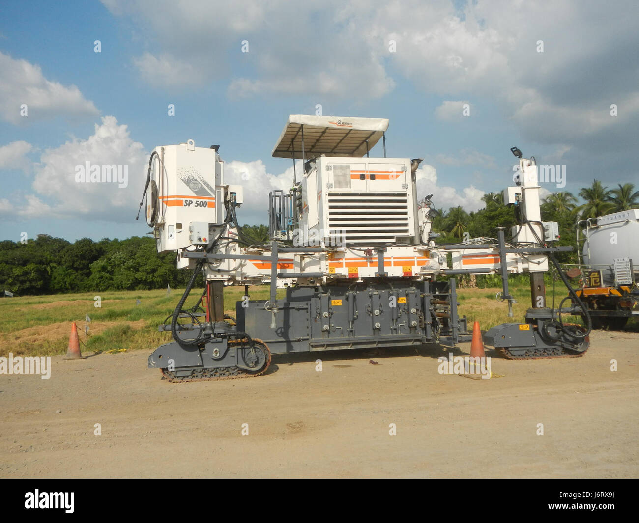 This image showcases the construction site in Tibag Dulong, Malabon ...