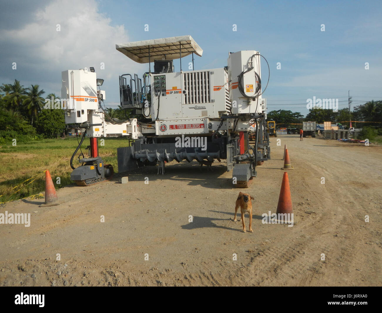 This photograph highlights the construction of landmarks in Tibag ...