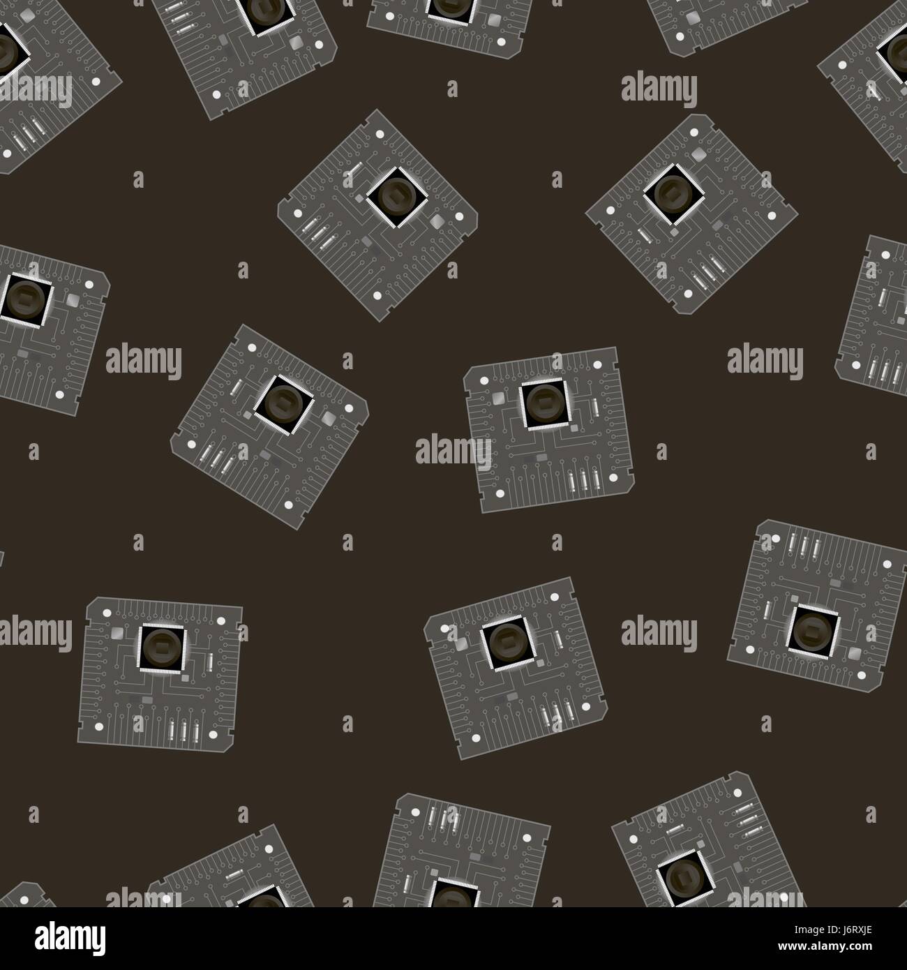 Grey Circuit Board Seamless Pattern Stock Vector Image & Art - Alamy