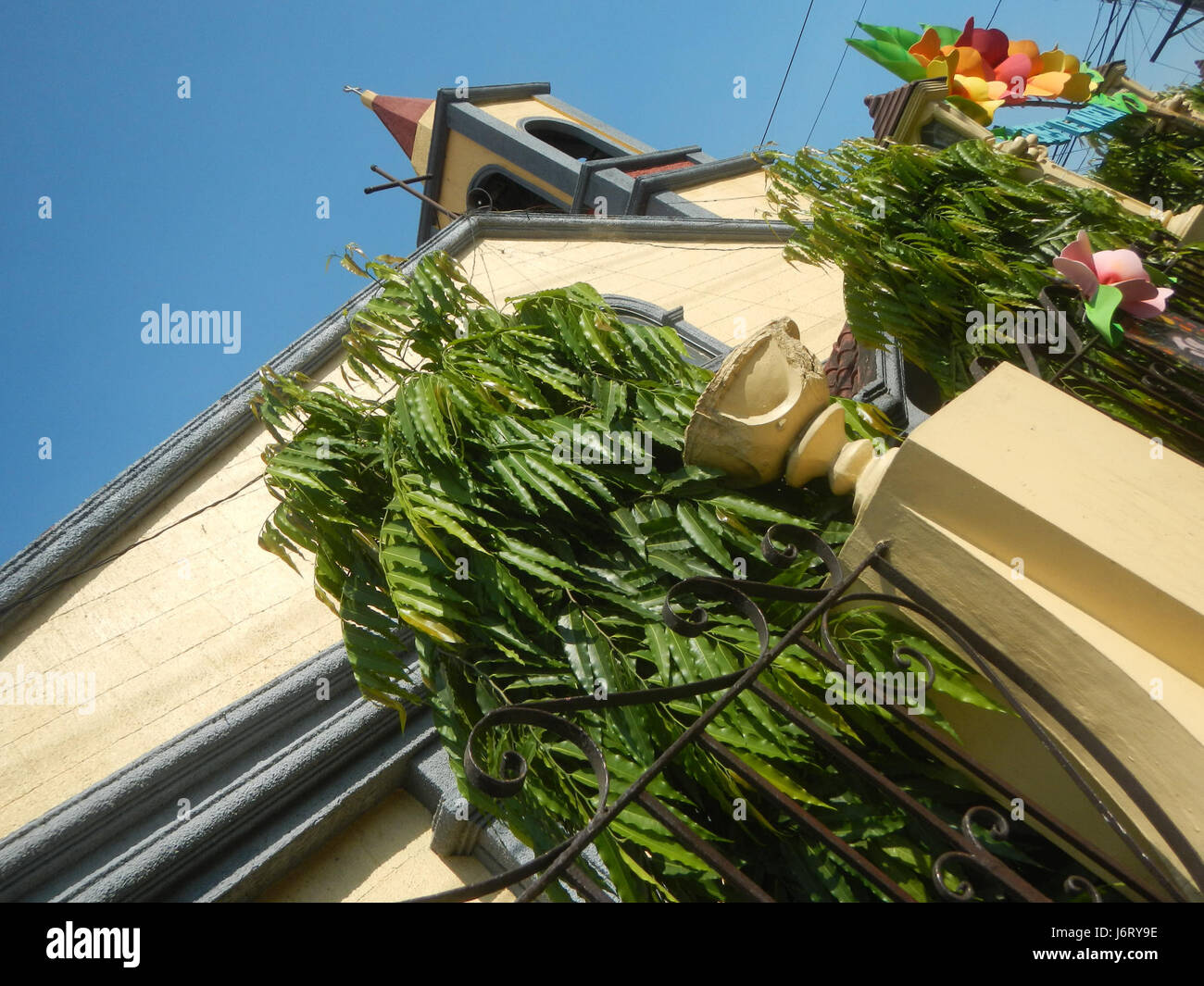A photograph or map showing roads and landmarks in the area of Balagtas ...