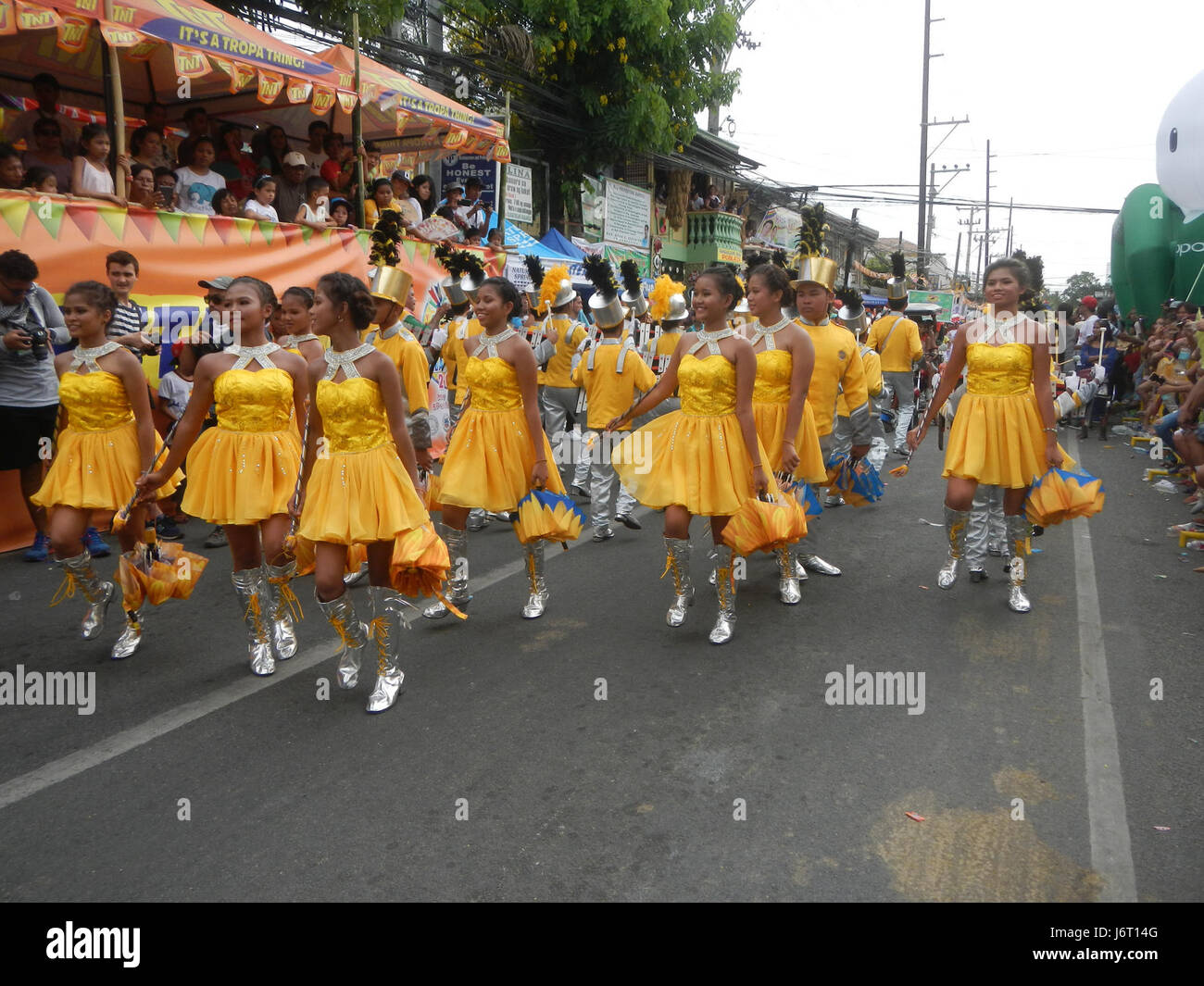 The image captures the San Isidro Labrador Parish Fiesta in Pulilan ...