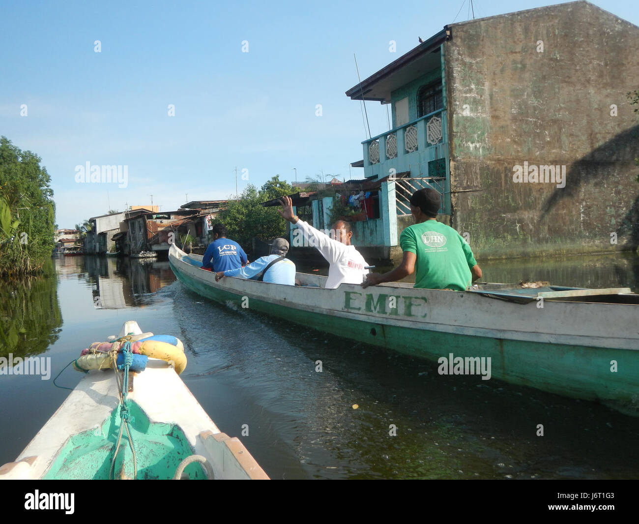 A map or photograph showing the Malolos River districts in Bulacan ...