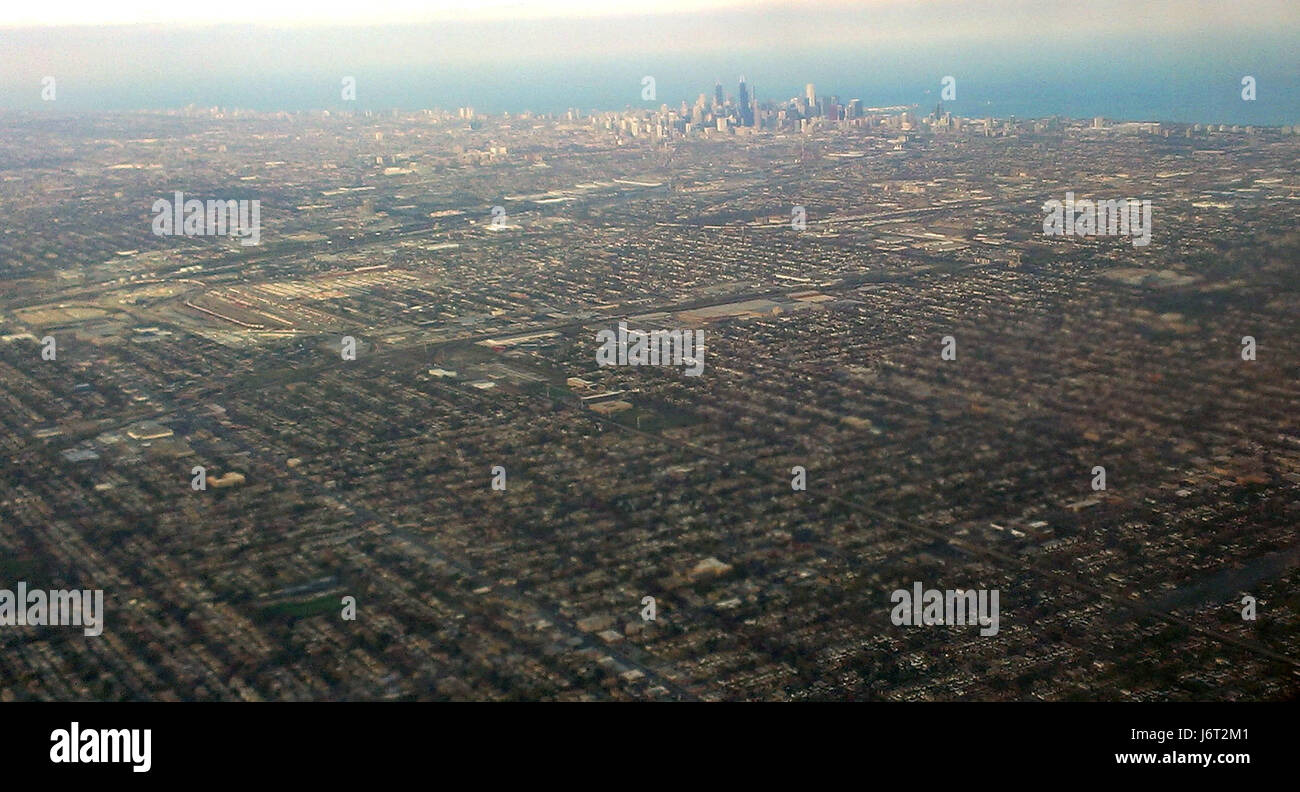 Vintage chicago aerial hi-res stock photography and images - Alamy
