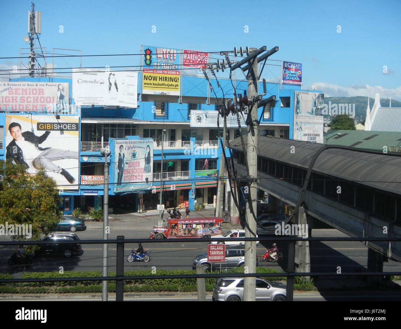 A view of the SM City Marikina Flyover, spanning the Marcos Bridge and ...