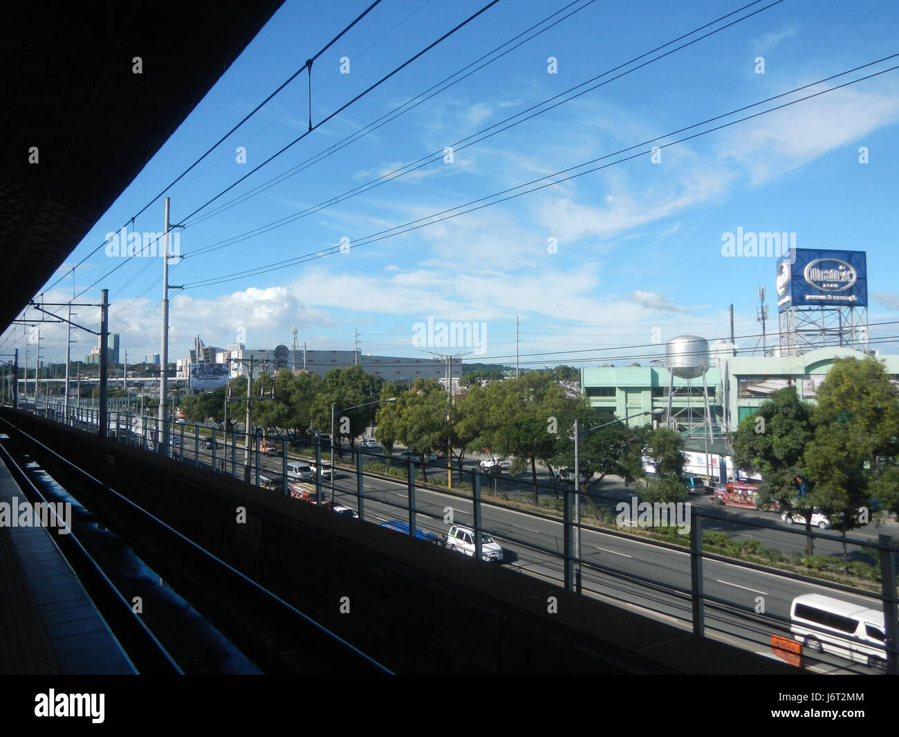 This image captures the SM City Marikina Flyover and Marcos Bridge, key ...