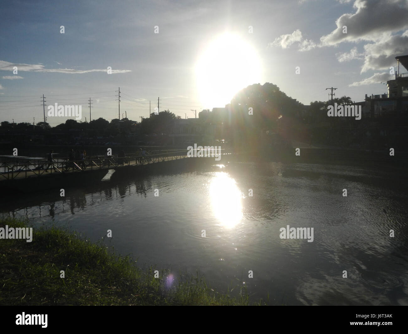 Photograph of the Marikina River Park, featuring the Carabao statues ...