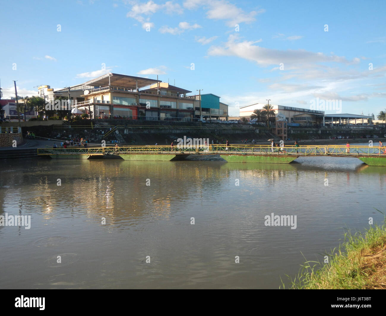 The Marikina River Park in the Philippines features landmarks along the ...