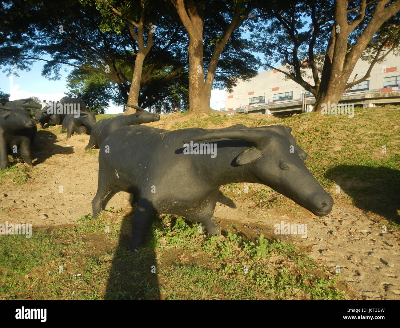 0914 Marikina River Park Carabaos statues 08 Stock Photo - Alamy