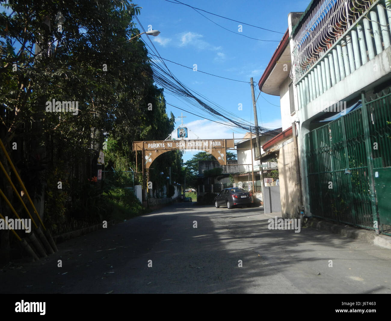 This image shows the streets of Barangay Calumpang in Marikina City ...