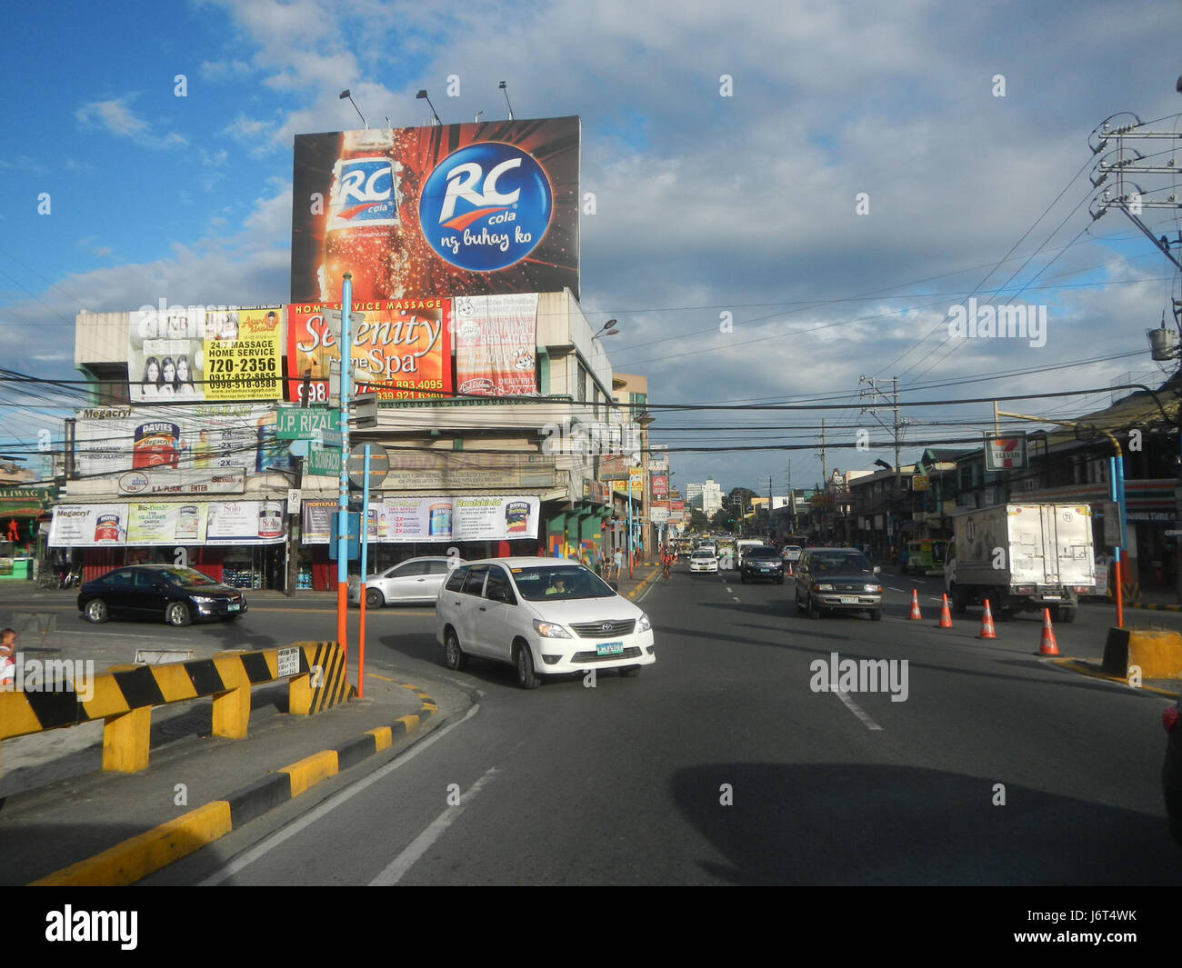 This image shows Sumulong Highway and the Amang Rodriguez Center ...