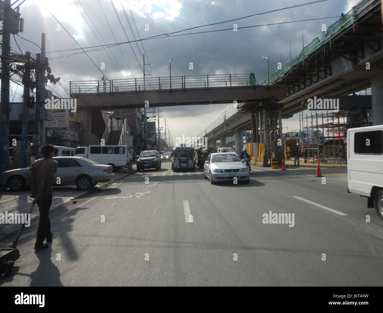 This landscape depicts the Manila MRT Line 18, highlighting key ...