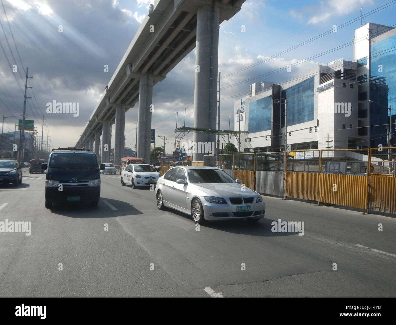 The landscape of Manilaâ€™s MRT Line 7, including stations like ...