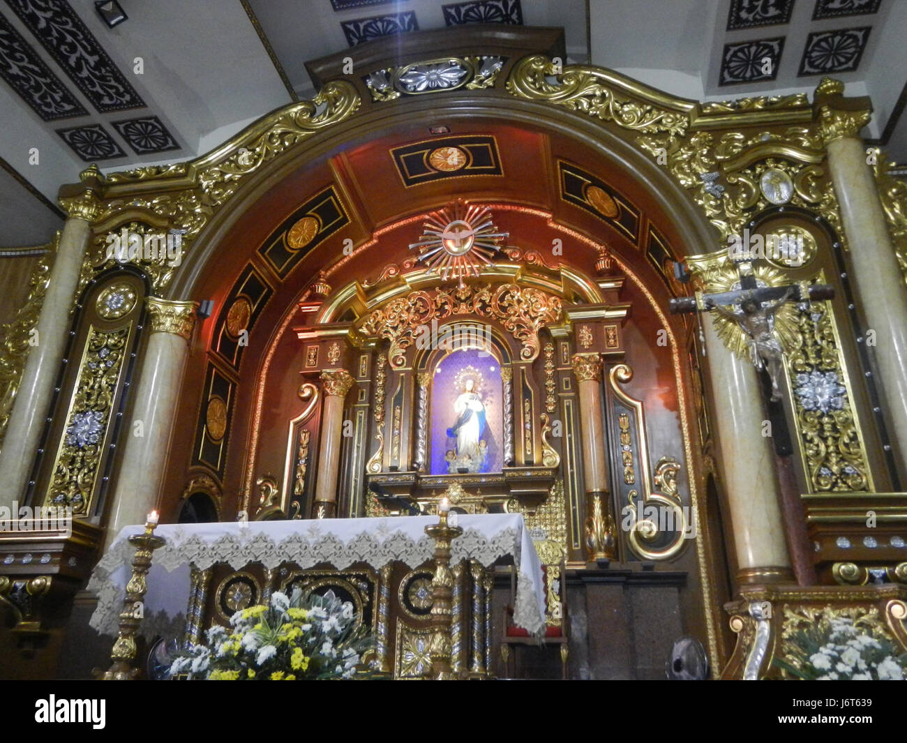 This photograph shows the Immaculate Conception Parish located on Bayan ...