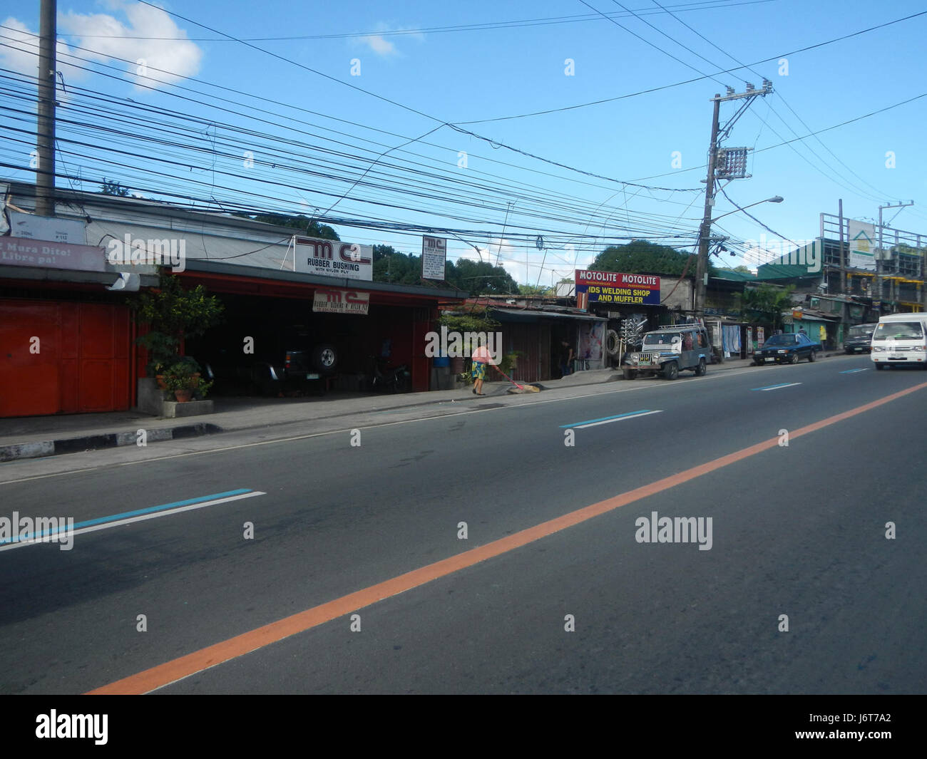 This image represents the route through the Barangays of Mambugan ...