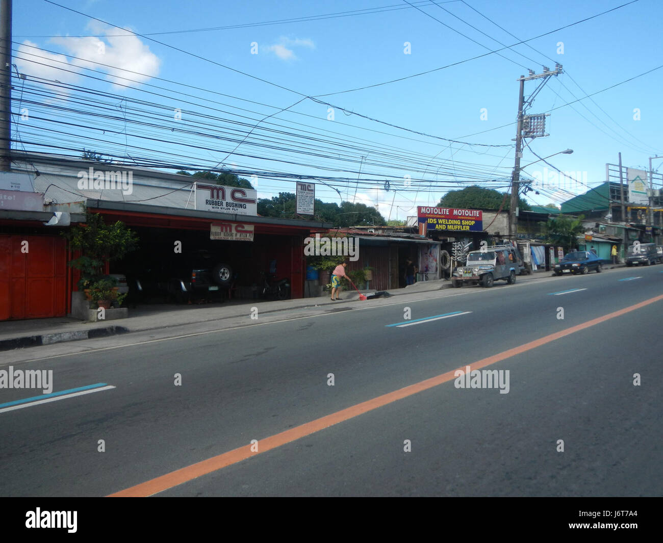 This image captures the roads and surroundings of Barangays Mambugan ...