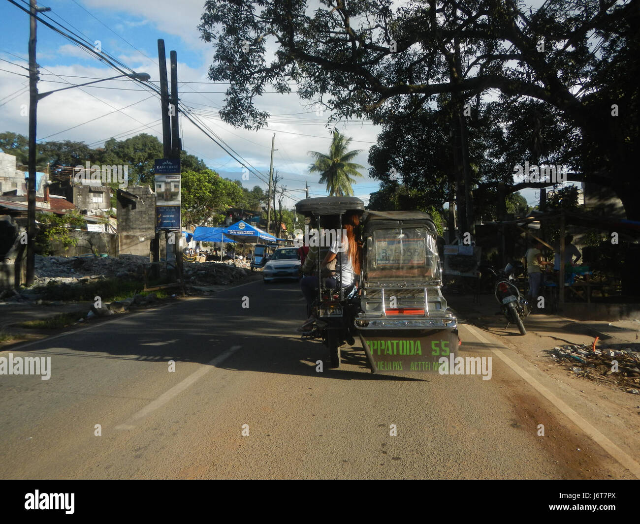 A map or reference showing Barangay San Isidro, located along the ...