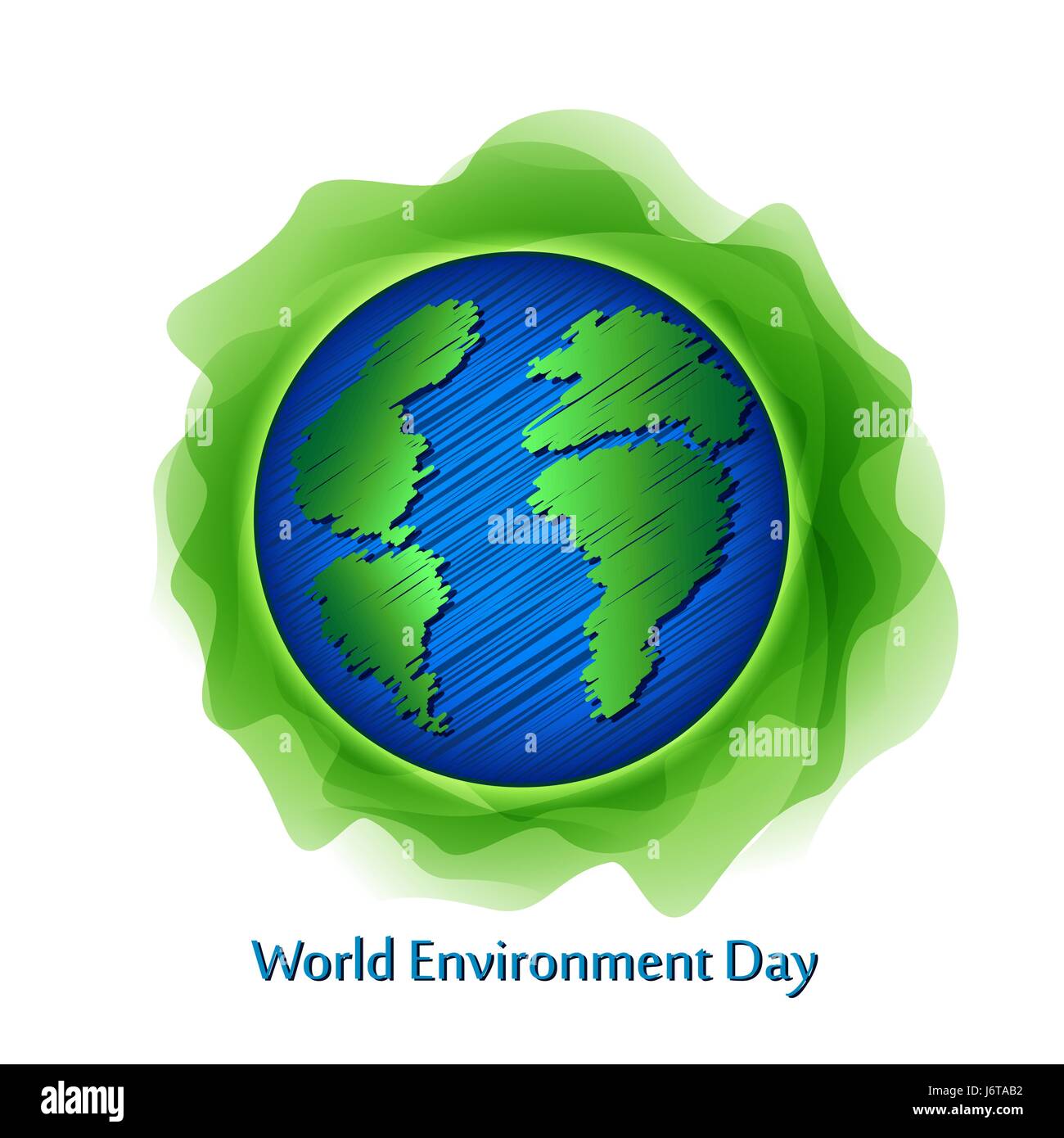 World environment day sign on white background. Vector illustration ...