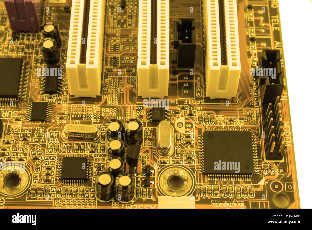 Circuit board. Electronic computer hardware technology. Motherboard ...