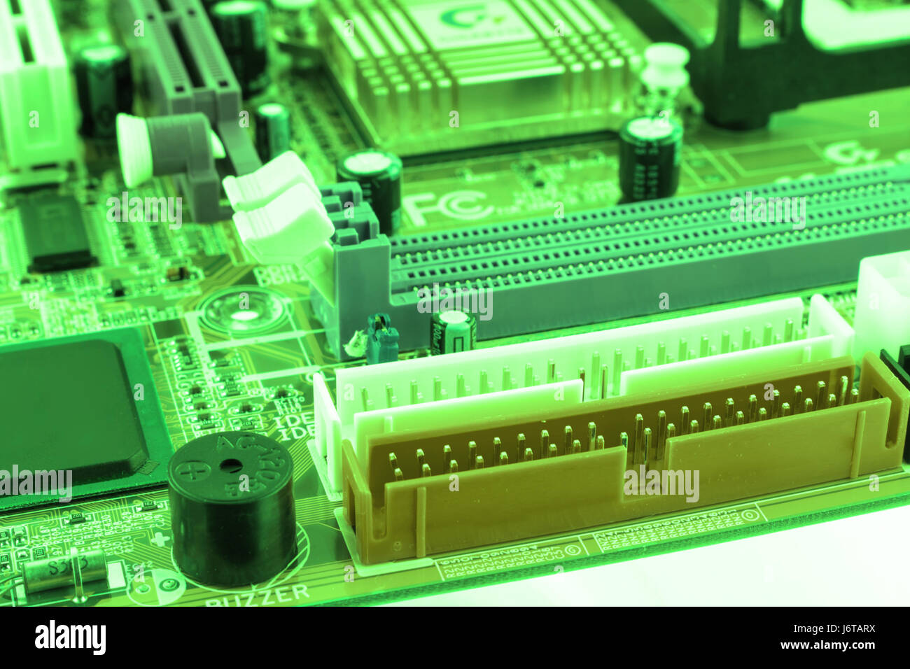 Circuit board. Electronic computer hardware technology. Motherboard ...