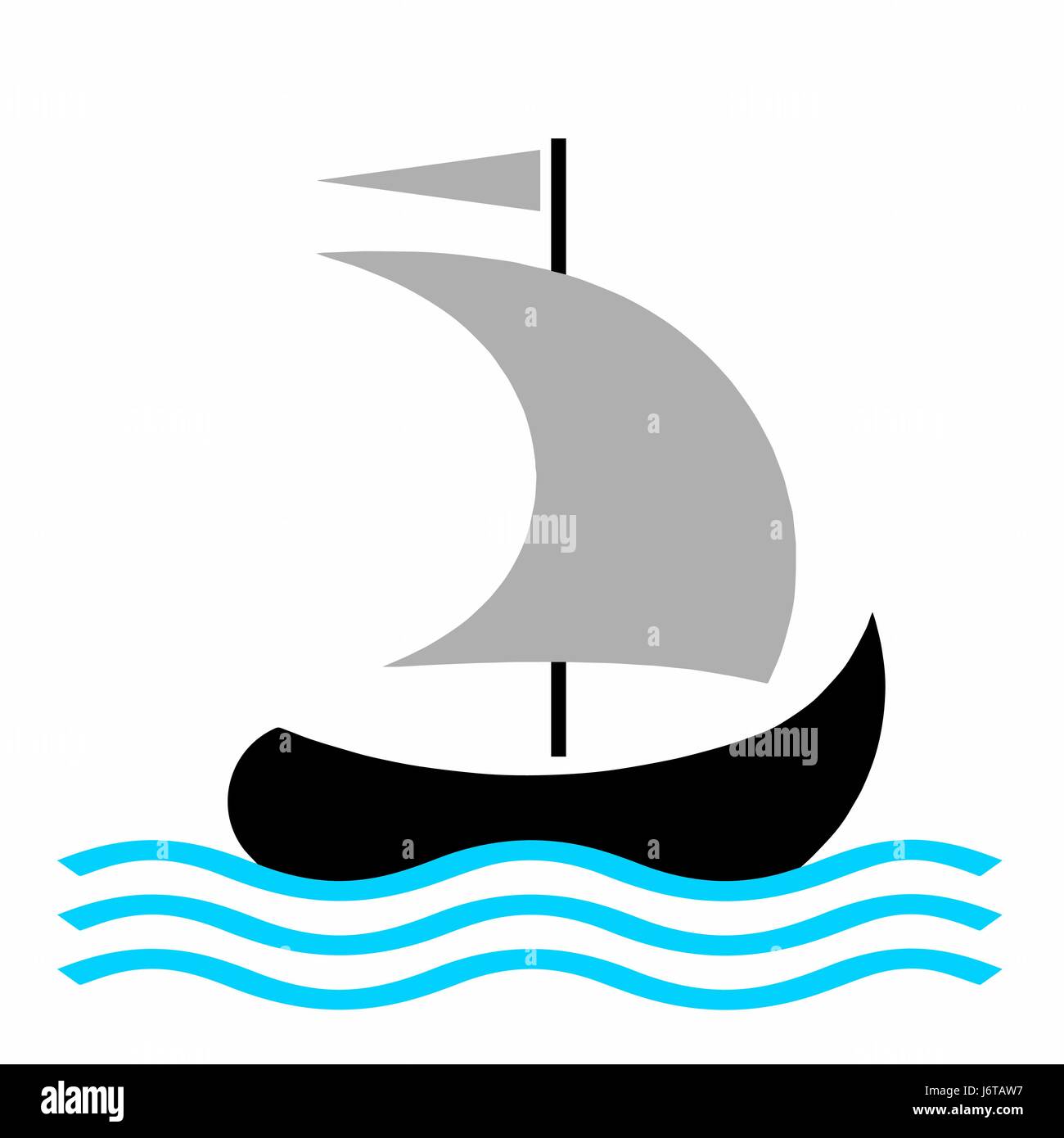 Black sea fishing boat Stock Vector Images - Alamy