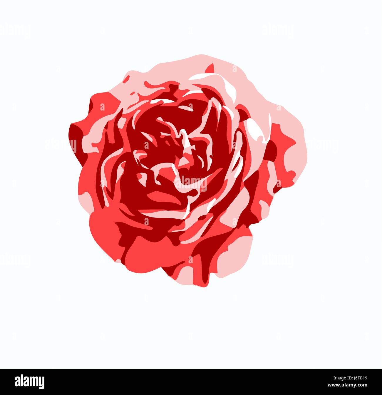 red rose flower vector Stock Vector Image & Art - Alamy