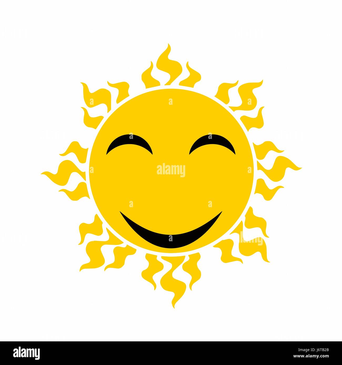 Smiling sun vector hi-res stock photography and images - Alamy