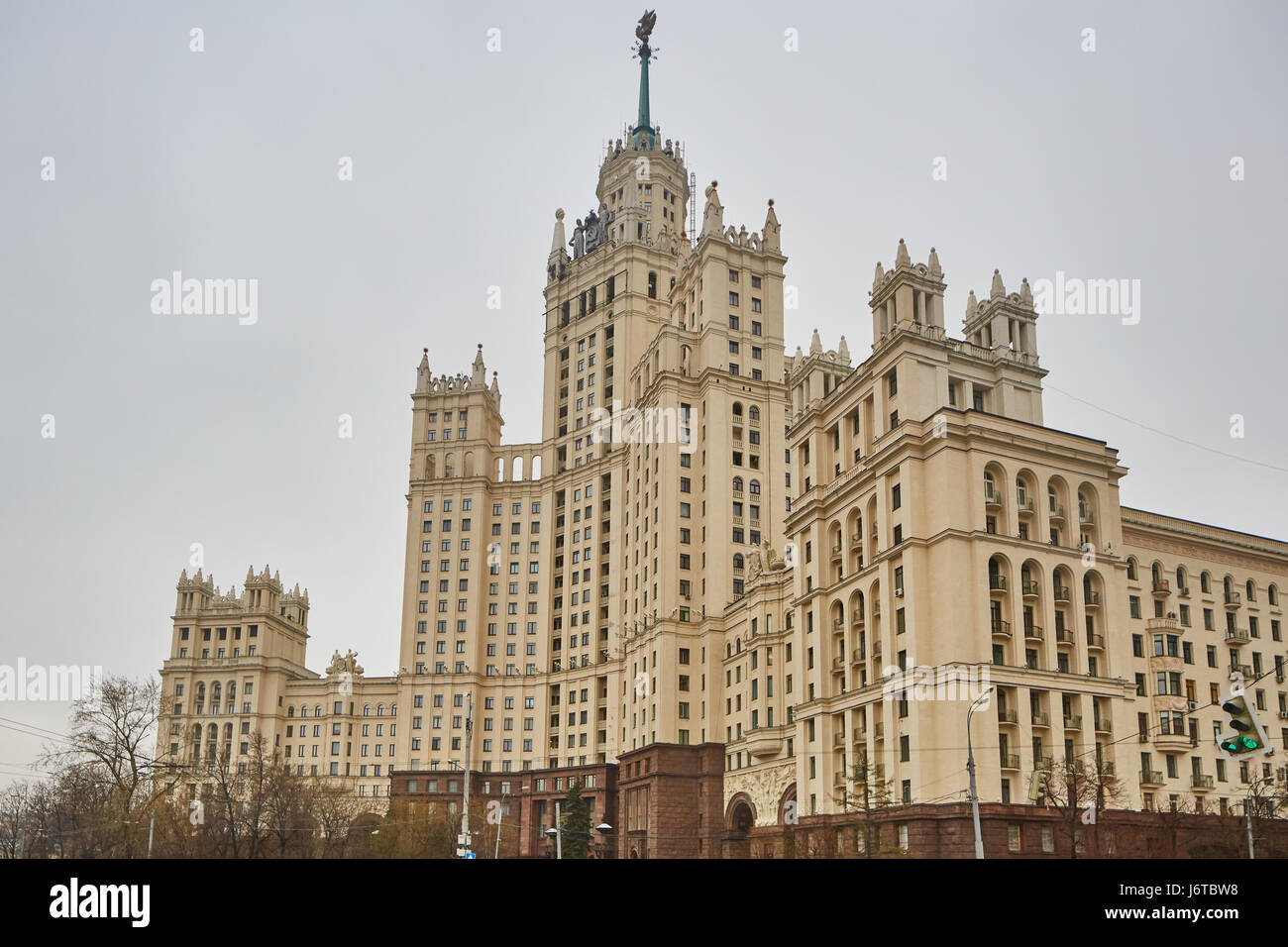Stalin times building in Moscow city center Stock Photo - Alamy