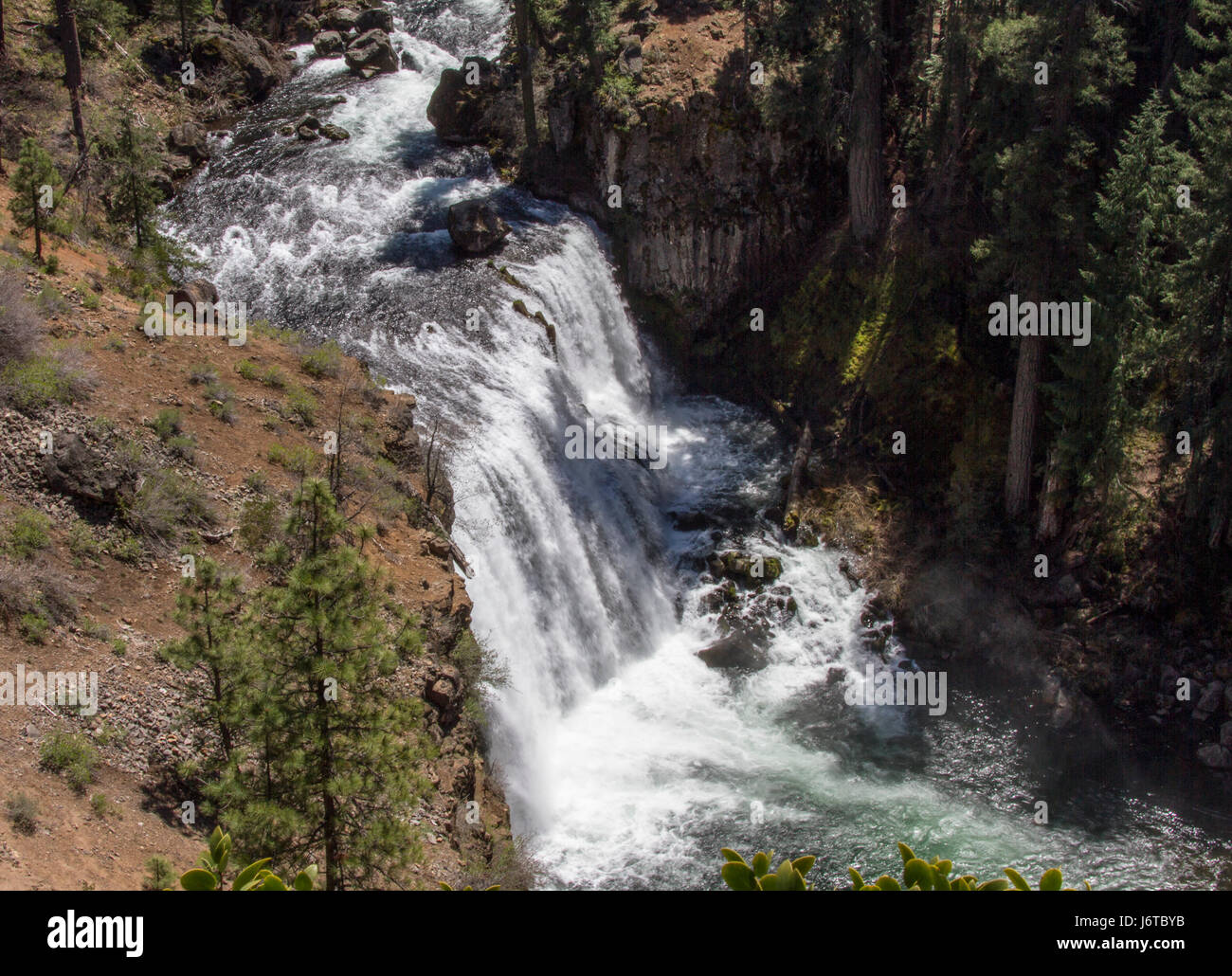 Middle falls, Mc Cloud River, Califorrnia Stock Photo - Alamy