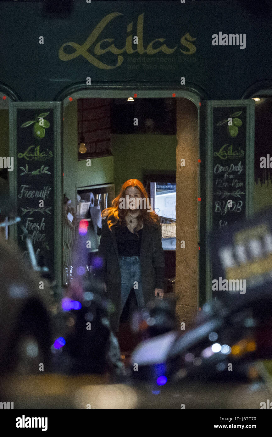 Elizabeth Olsen (Scarlett Witch) is spotted on set in Edinburgh as the ...