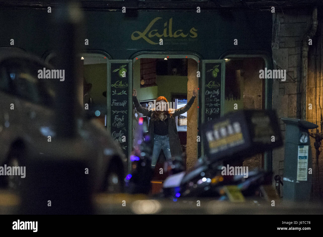 Elizabeth Olsen (Scarlett Witch) is spotted on set in Edinburgh as the ...