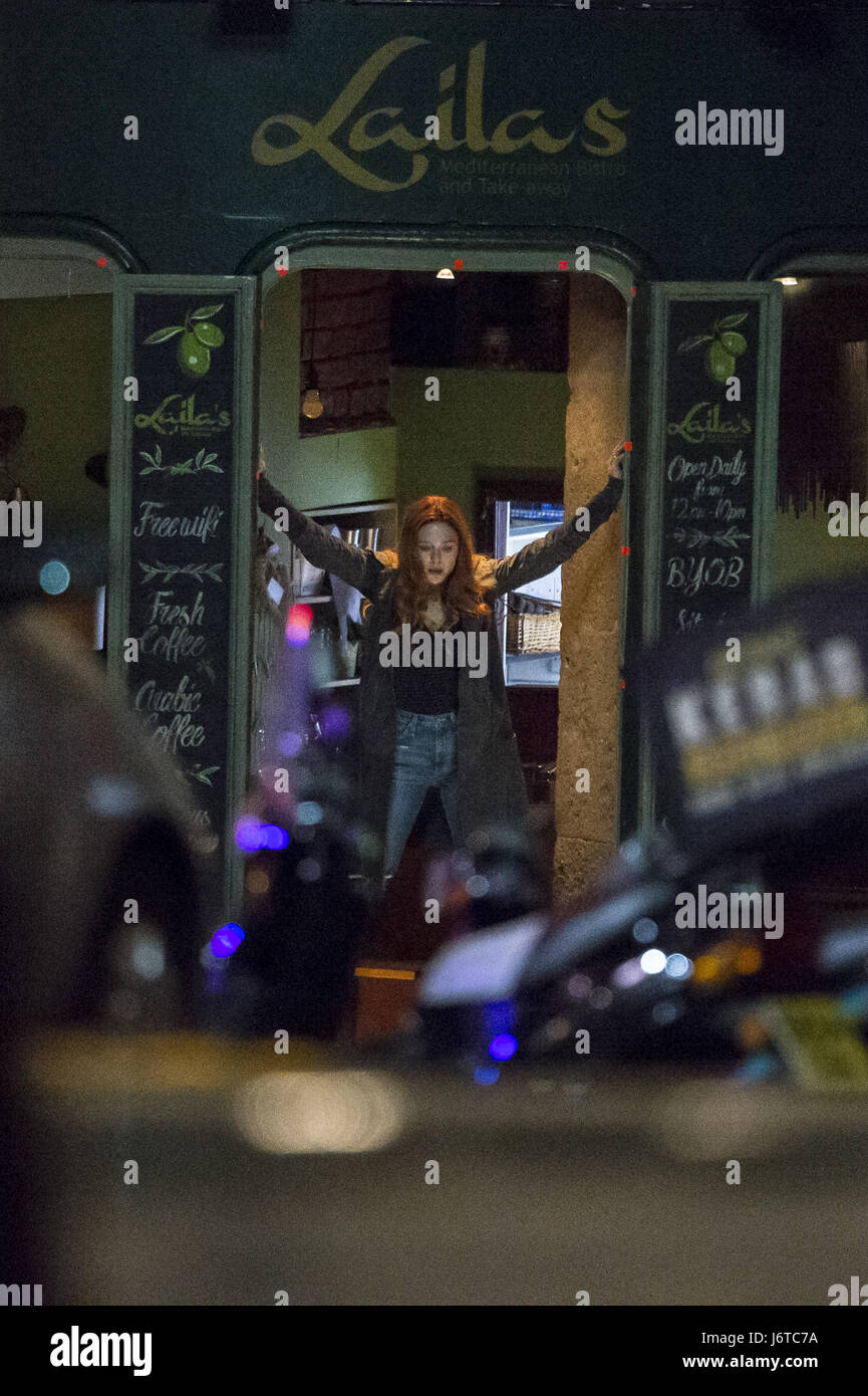 Elizabeth Olsen (Scarlett Witch) is spotted on set in Edinburgh as the ...