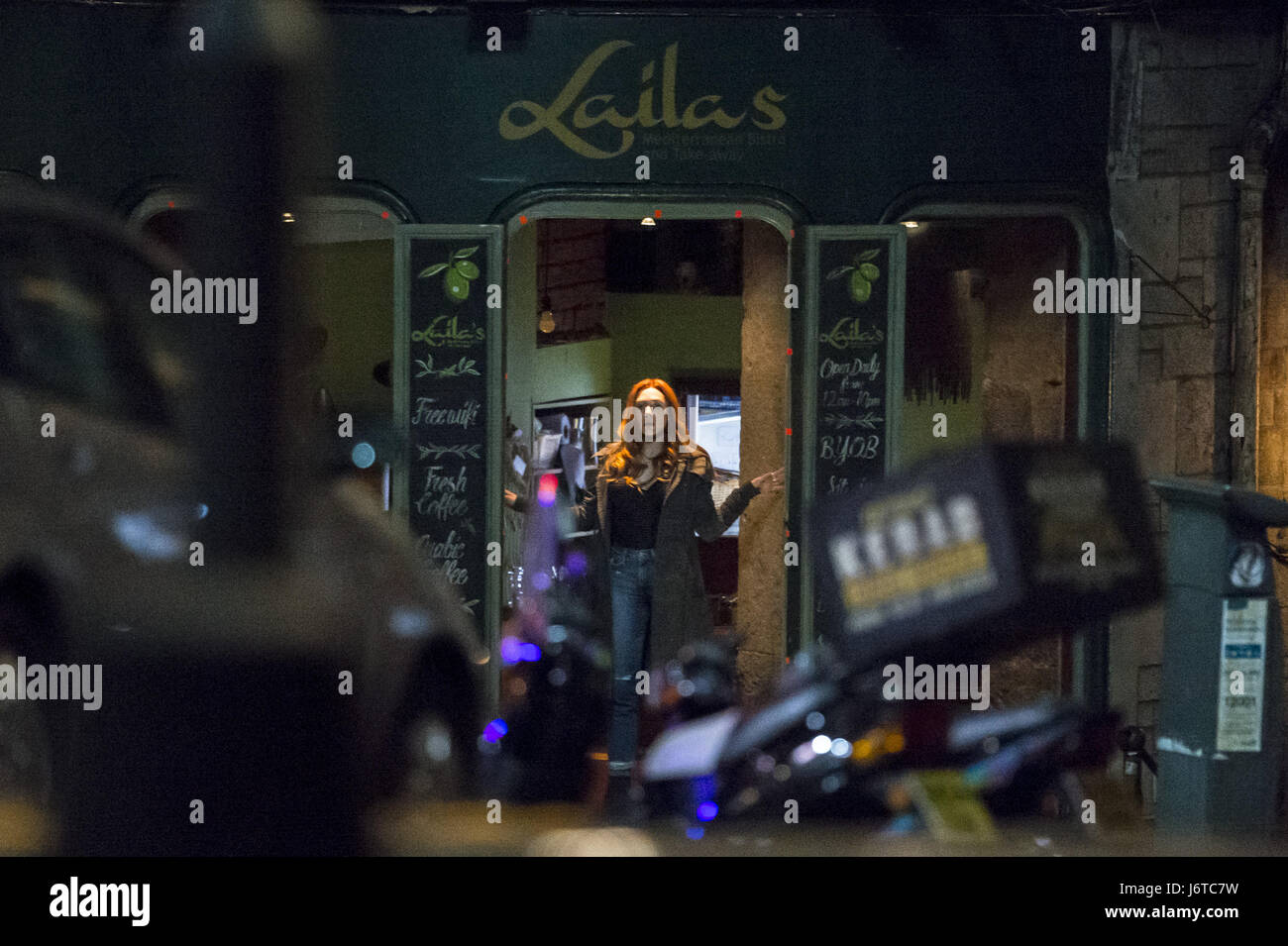 Elizabeth Olsen (Scarlett Witch) is spotted on set in Edinburgh as the ...