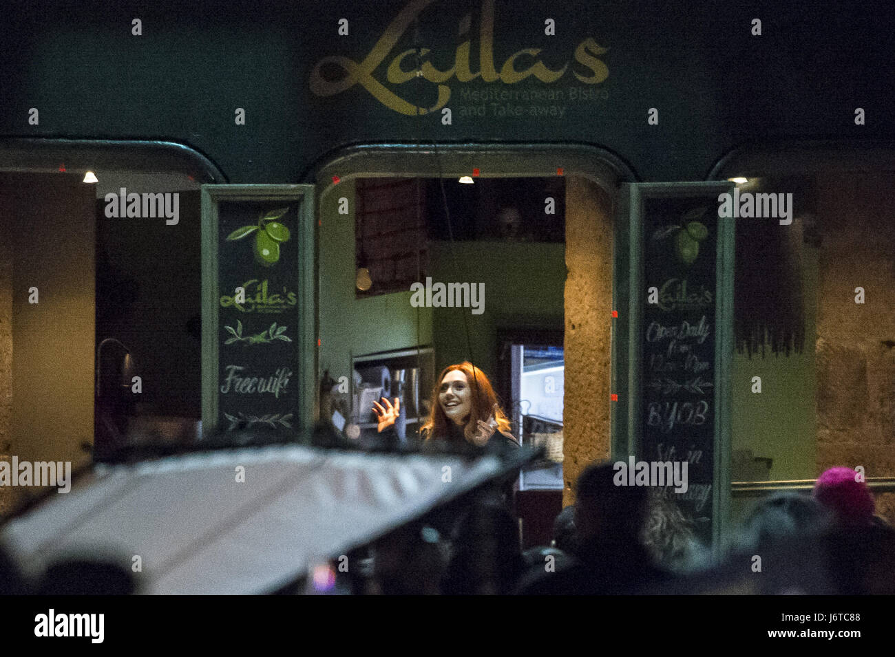 Elizabeth Olsen (Scarlett Witch) is spotted on set in Edinburgh as the ...