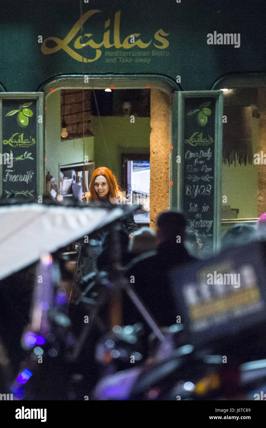 Elizabeth Olsen (Scarlett Witch) is spotted on set in Edinburgh as the ...