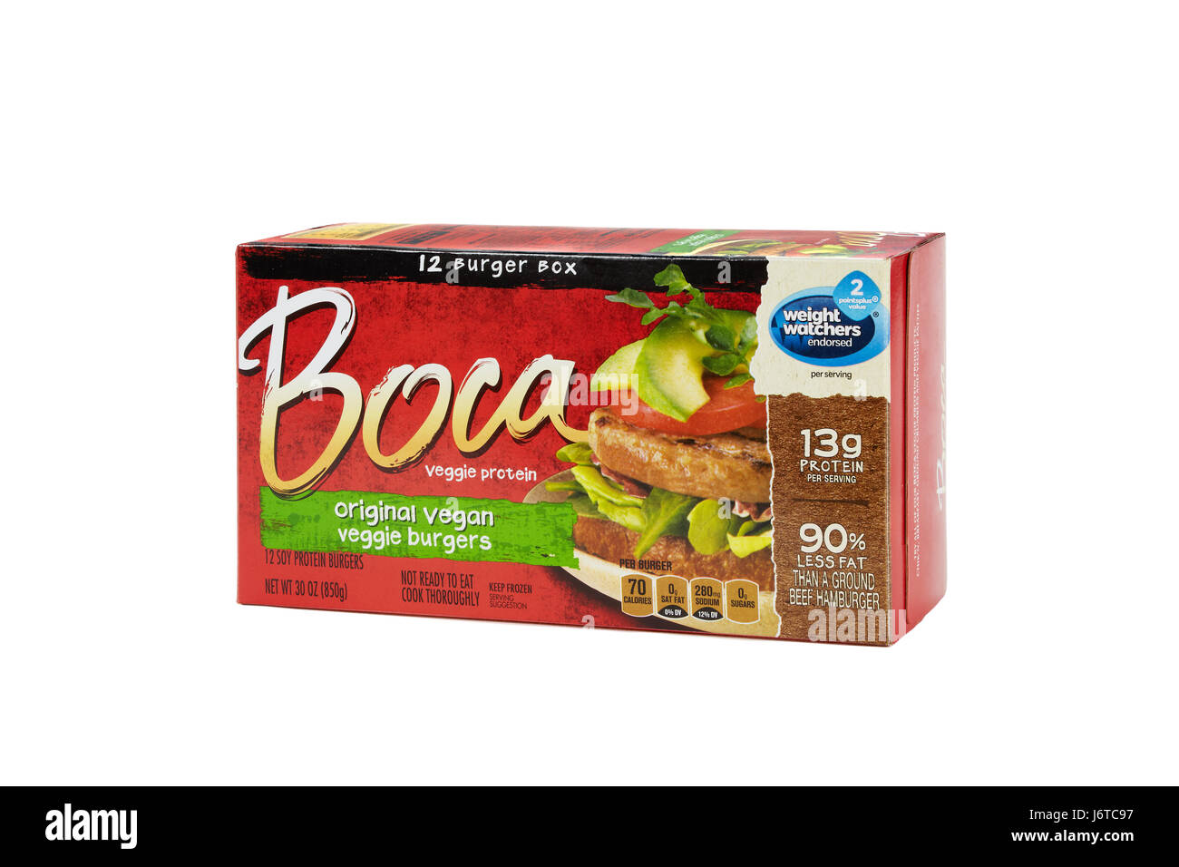 Kraft burger box hi-res stock photography and images - Alamy