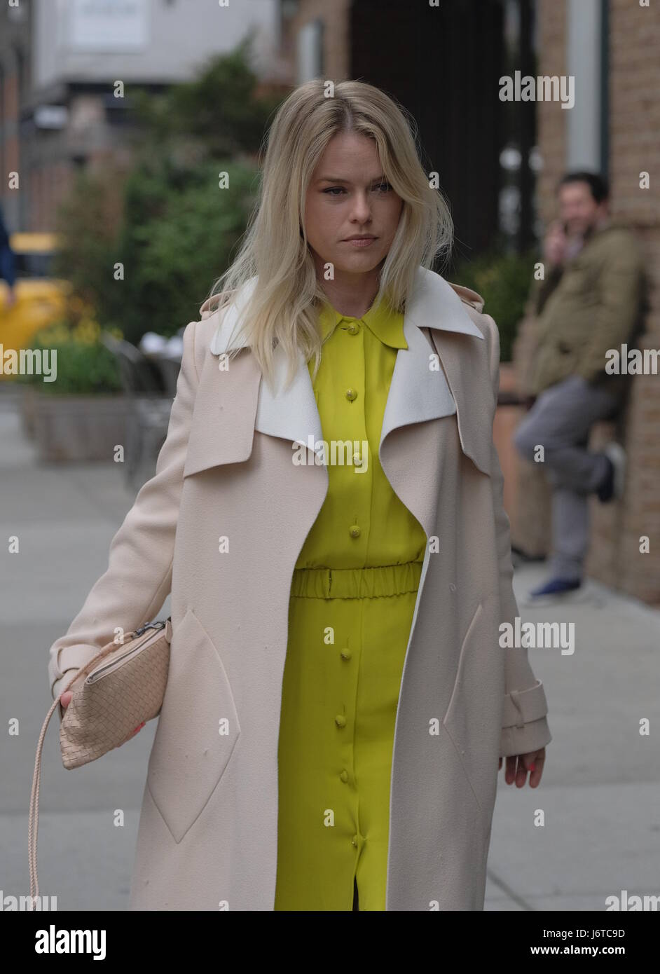 Alice Eve entering her hotel in New York Featuring: Alice Eve Where ...