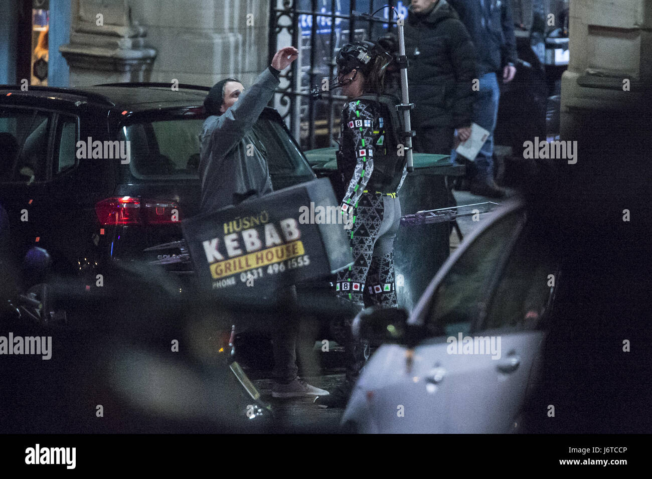 Motion capture actors are spotted on set in Edinburgh as the first unit ...