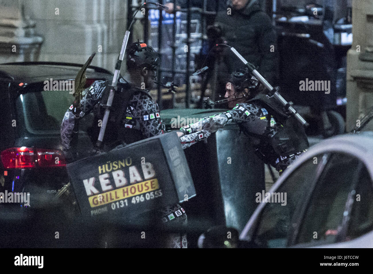 Motion capture actors are spotted on set in Edinburgh as the first unit ...