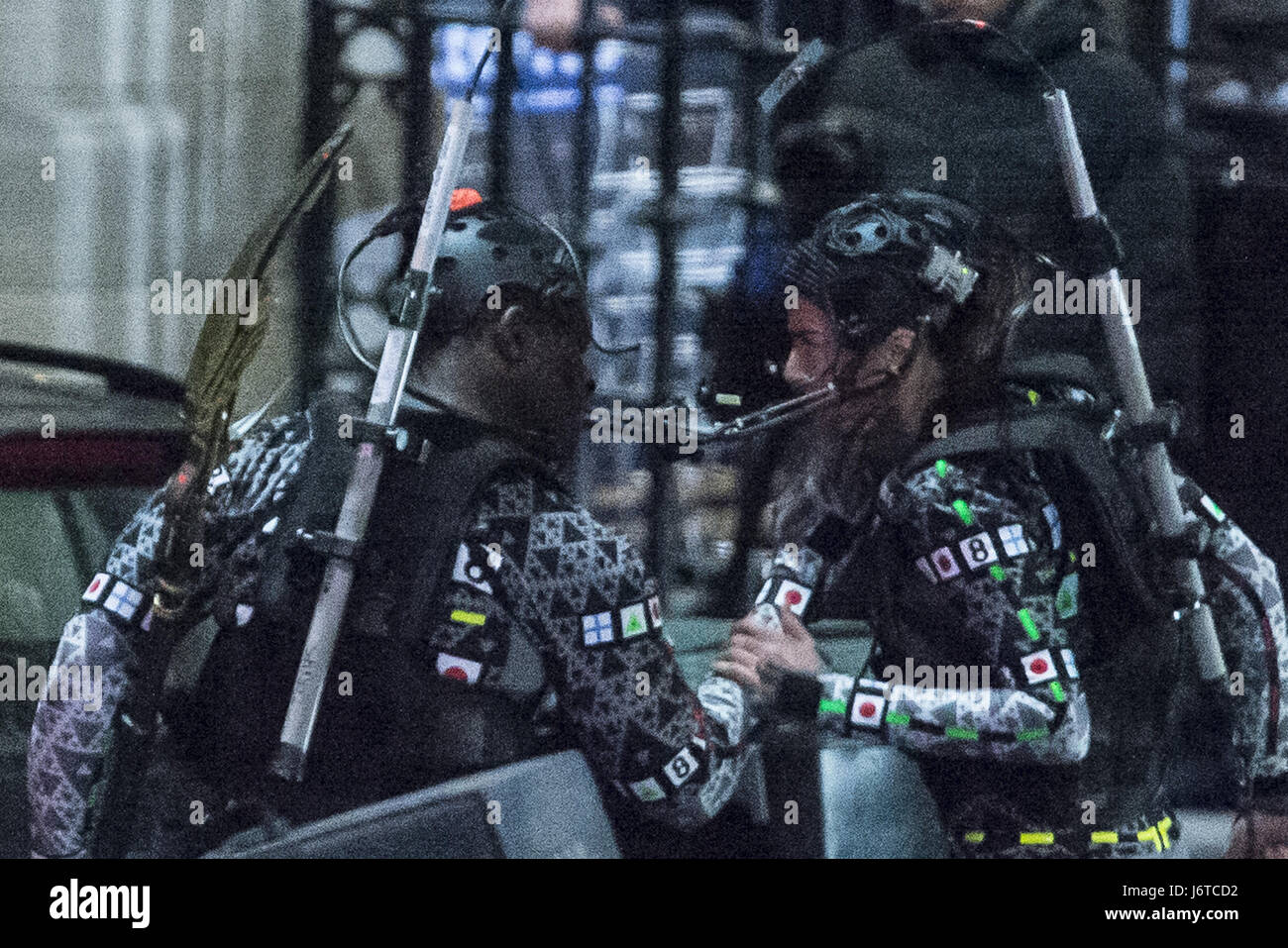 Motion capture actors are spotted on set in Edinburgh as the first unit ...