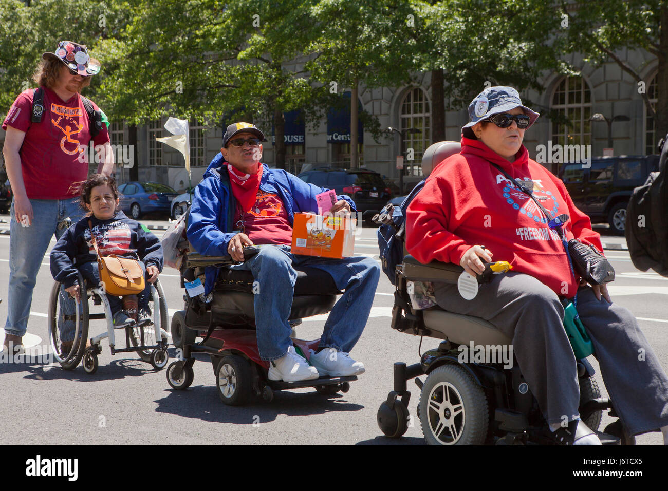 Disabled protest dc hi-res stock photography and images - Alamy