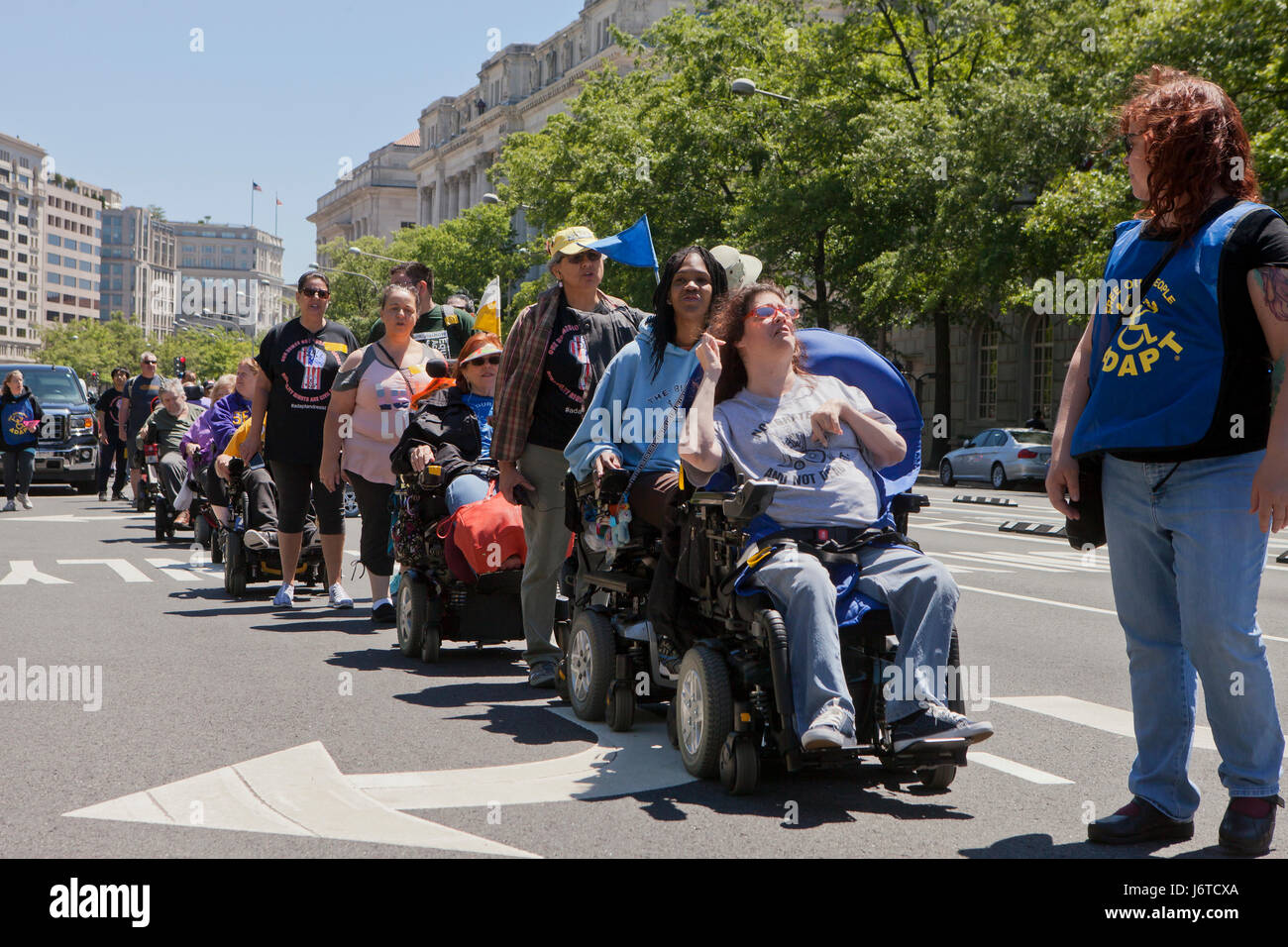 Disability protest hi-res stock photography and images - Alamy