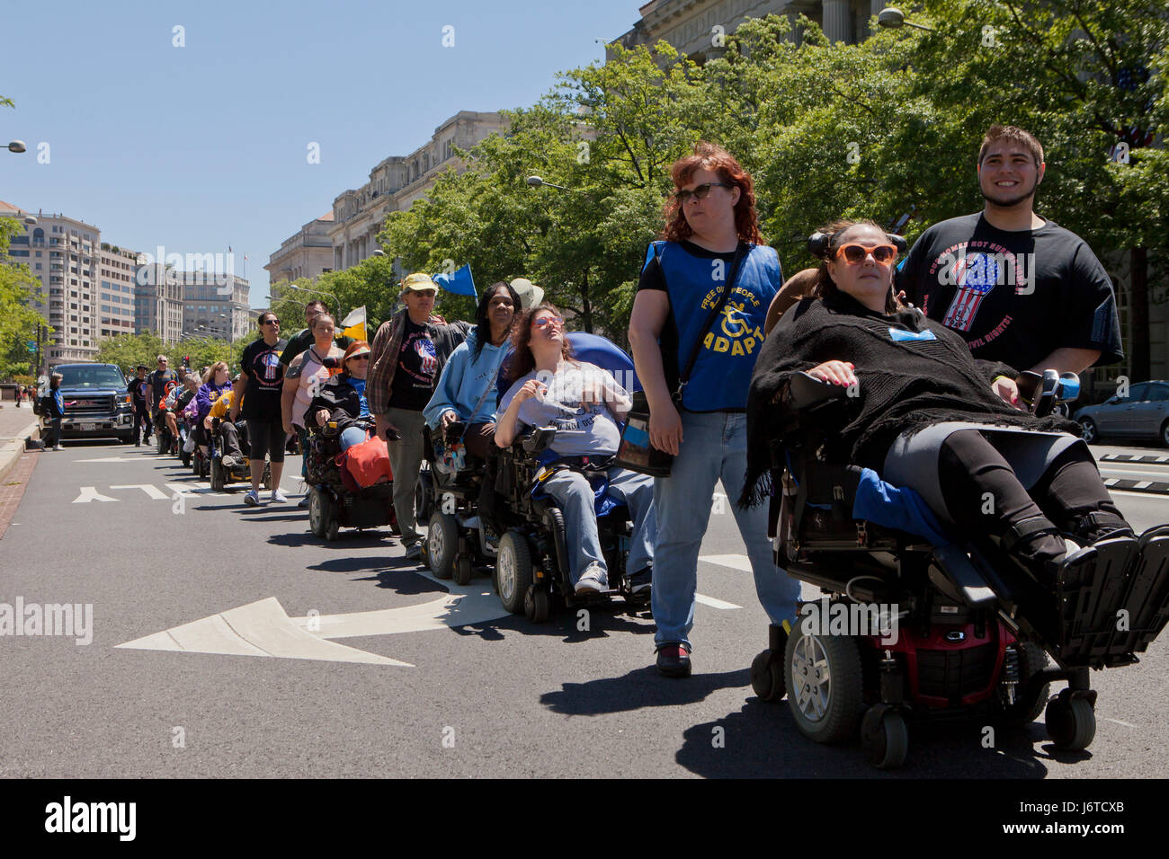 Disabled protest dc hi-res stock photography and images - Alamy