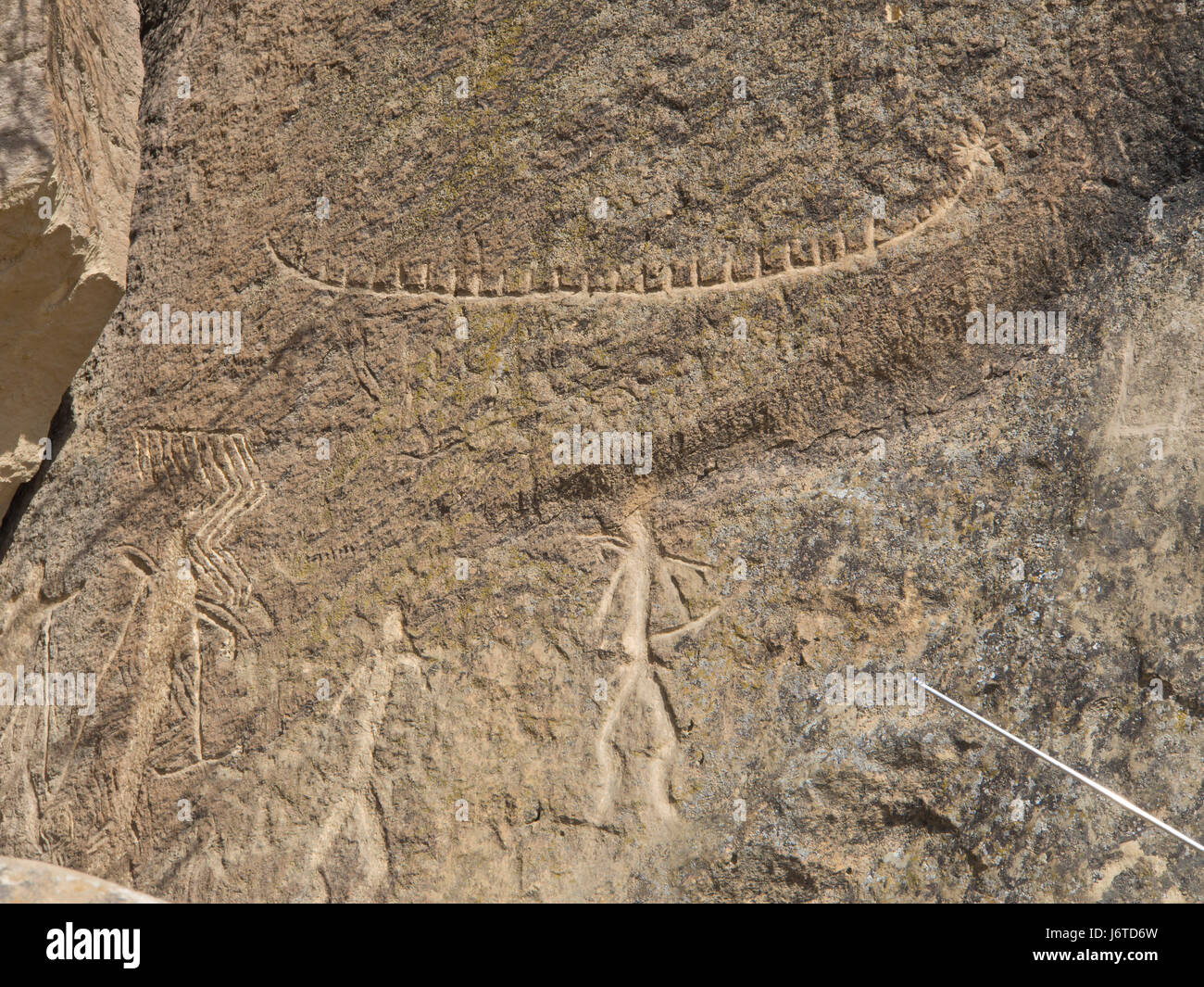 Gobustan National Park one hour south of Baku in Azerbaijan, offers ...