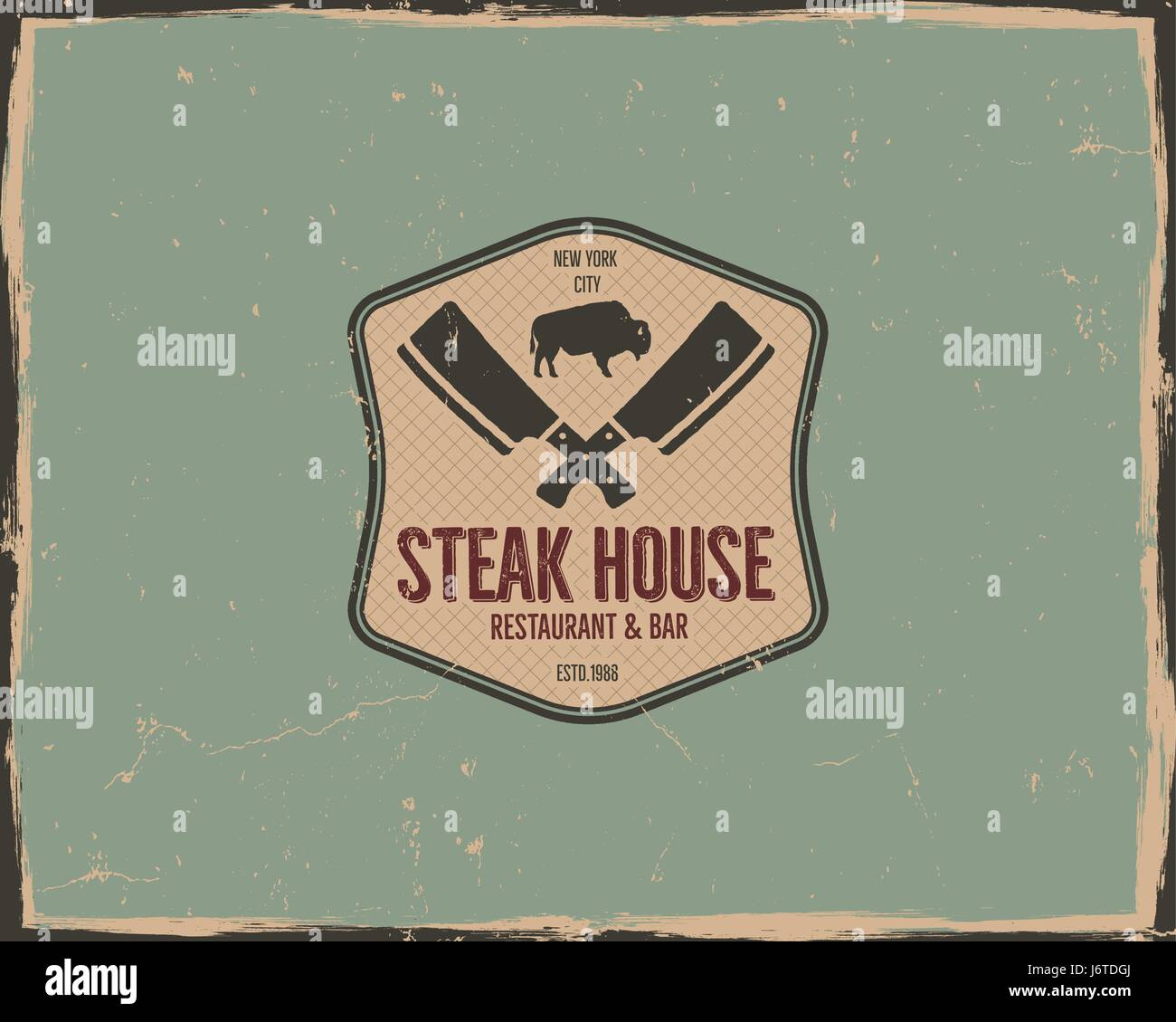 Bar grill restaurant in Stock Vector Images - Alamy