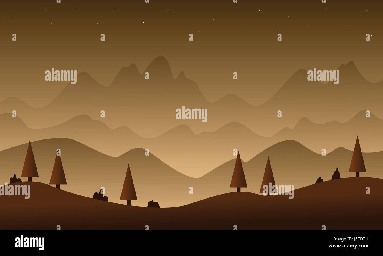 Game background with hill style Stock Vector Image & Art - Alamy