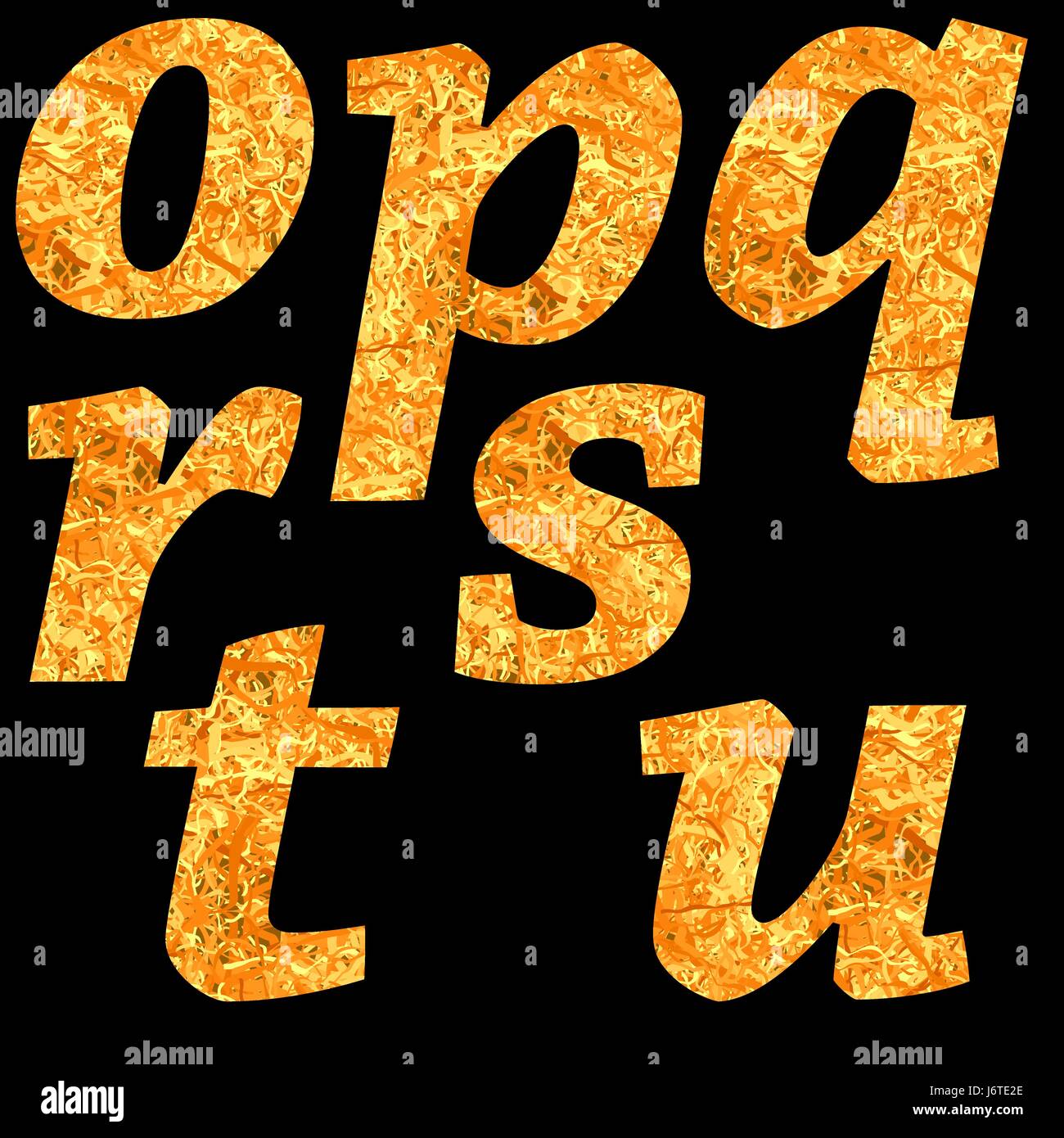 Yellow Letters of Alphabet Stock Vector Image & Art - Alamy